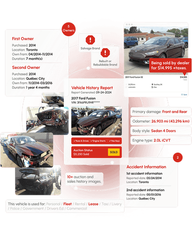 VIN Check Canada - Vehicle History Lookup & Report